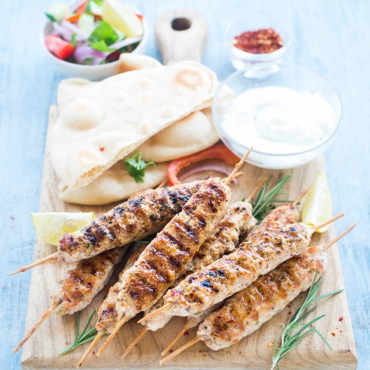 Grilled Rosemary Chicken Kebabs - The flavours of kitchen