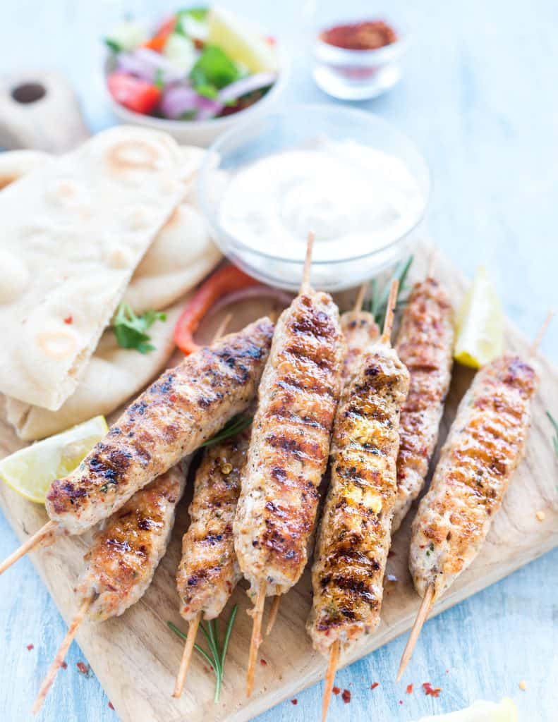 Grilled Rosemary Chicken Kebabs - The flavours of kitchen