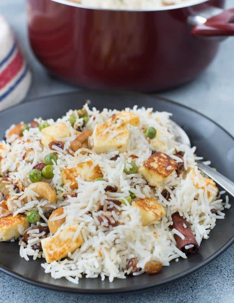 Easy Paneer Pulao - The flavours of kitchen