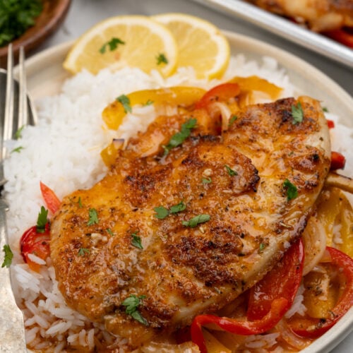 Baked Tilapia In Lemon Garlic Sauce - The flavours of kitchen