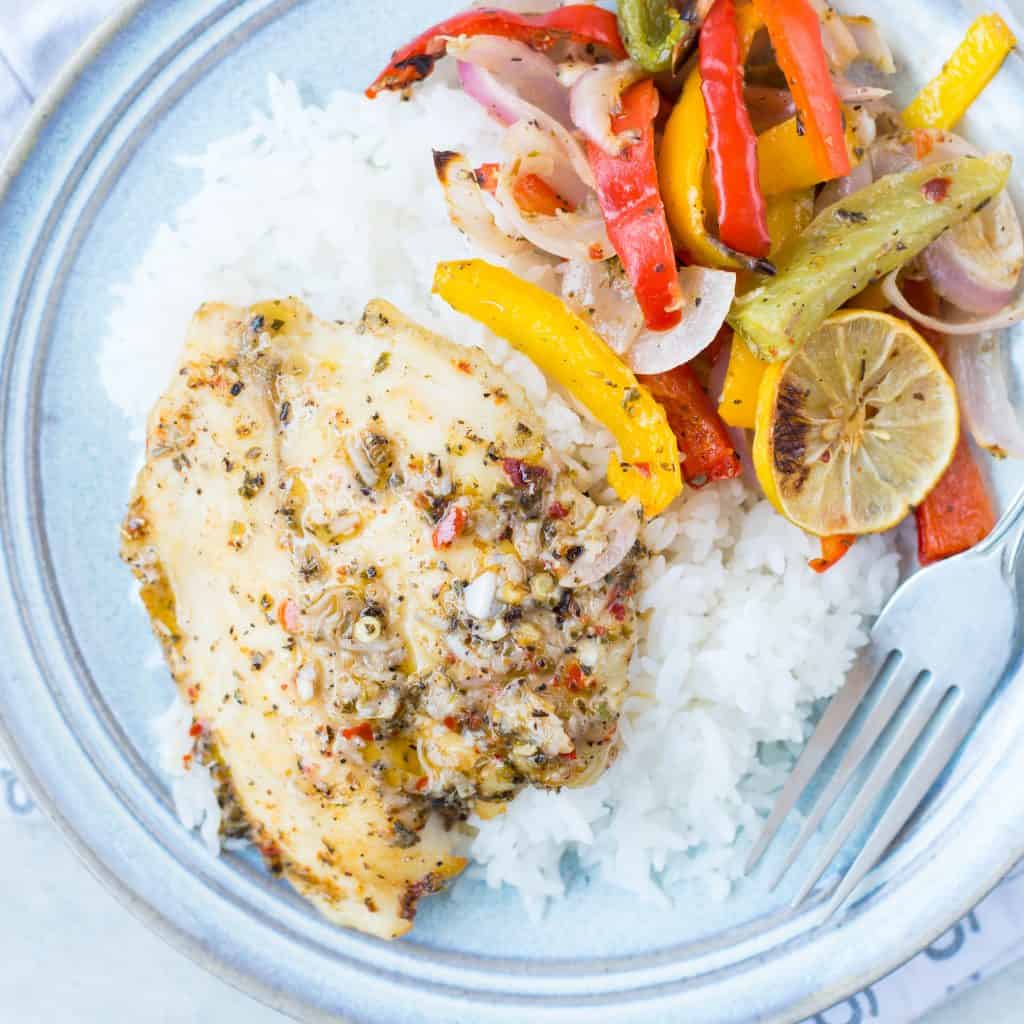 Baked Tilapia In Lemon Garlic Sauce - The flavours of kitchen