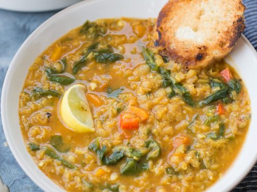 Lentil spinach soup store