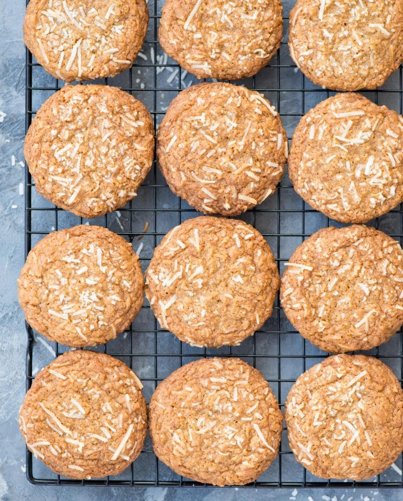 Chewy Coconut Cookies - The flavours of kitchen