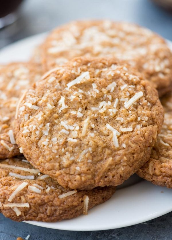Chewy Coconut Cookies - The flavours of kitchen