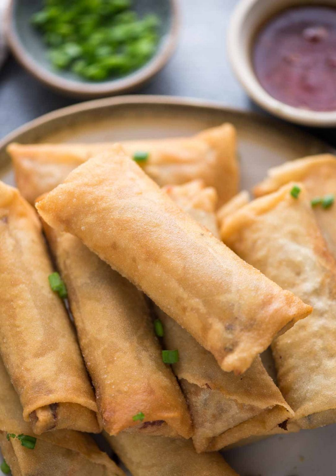 Crispy Spring Rolls Recipe - The flavours of kitchen