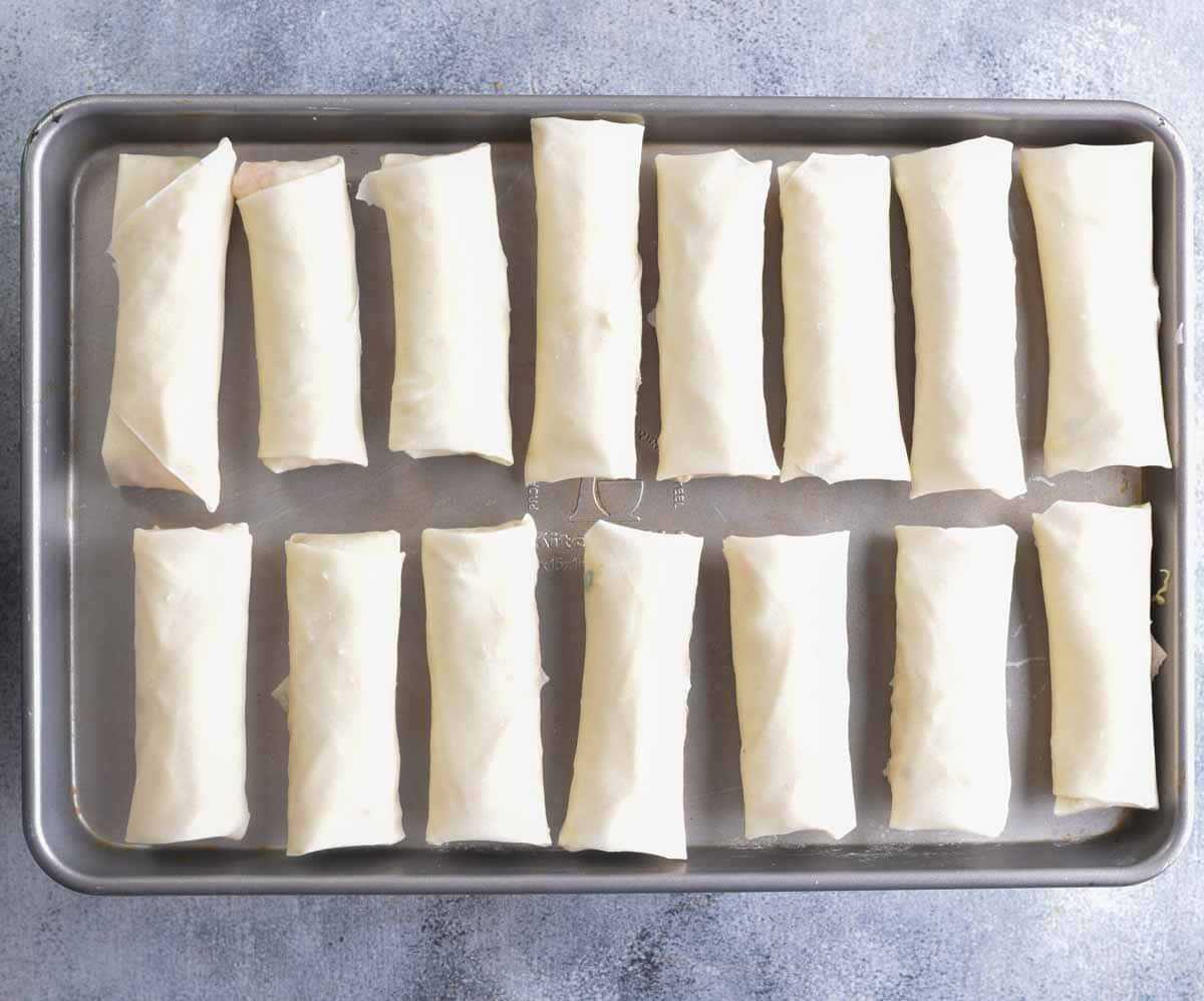 Crispy Spring Rolls Recipe - The flavours of kitchen