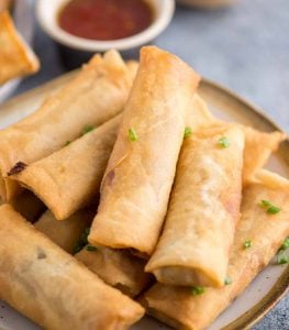 Crispy Spring Rolls Recipe - The flavours of kitchen