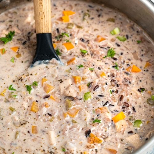 Chicken Wild Rice Soup - The flavours of kitchen