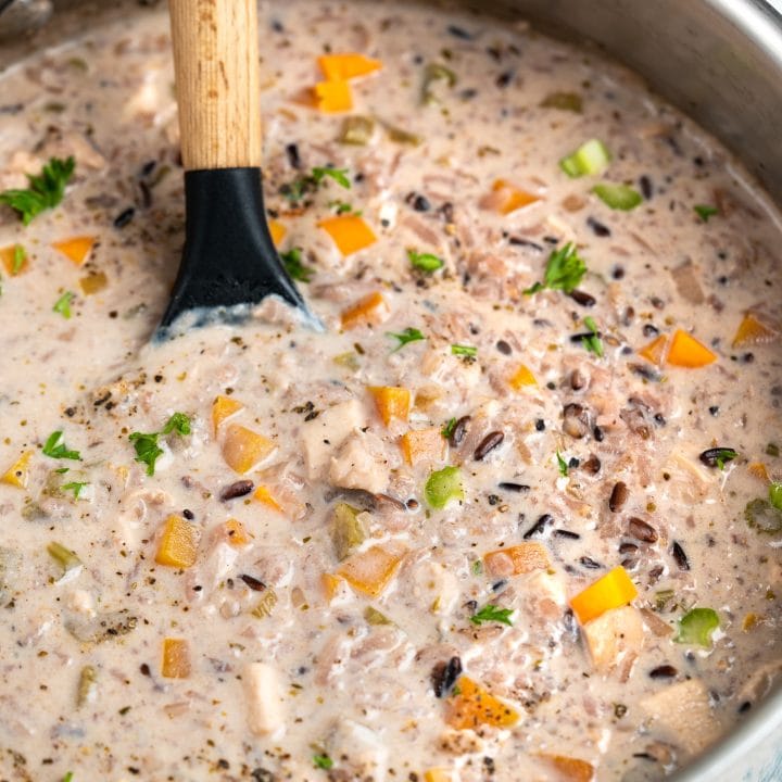 Chicken Wild Rice Soup - The flavours of kitchen
