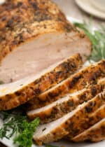Garlic Butter Roasted Turkey Breast - The flavours of kitchen