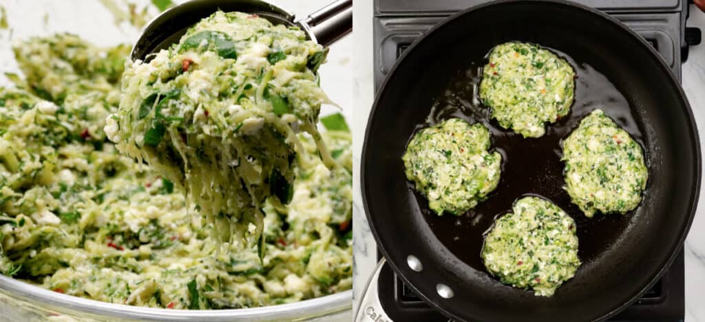 Zucchini Fritters with Feta