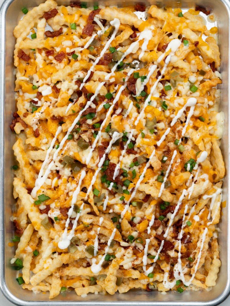 Loaded Cheese Fries - The flavours of kitchen