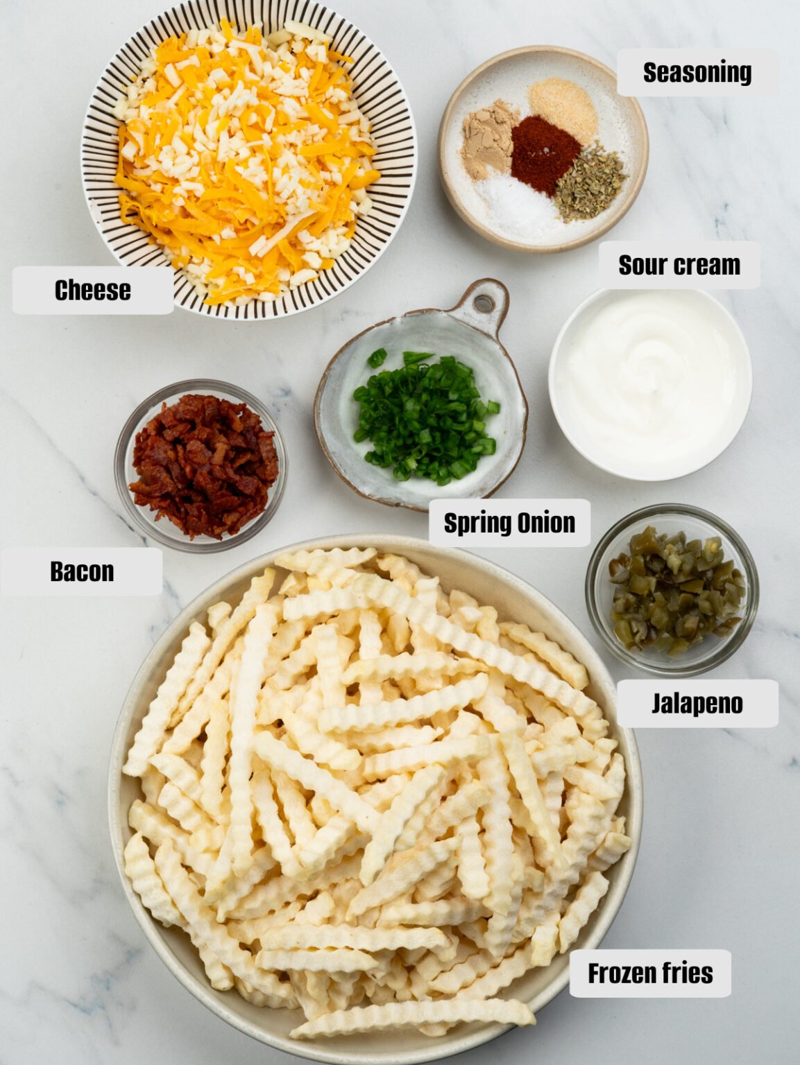 Loaded Cheese Fries - The flavours of kitchen