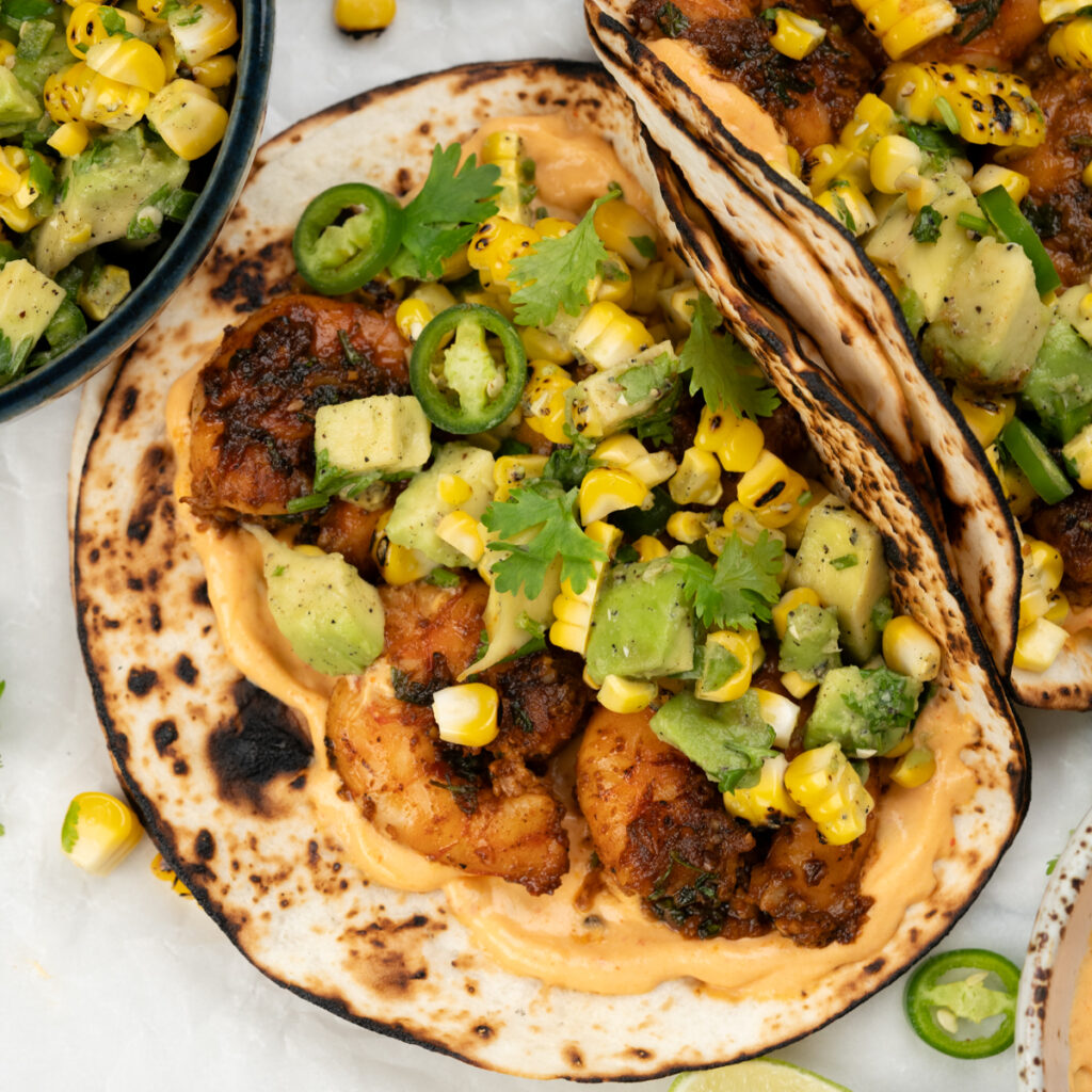 Spicy Shrimp Taco With Best Taco Sauce