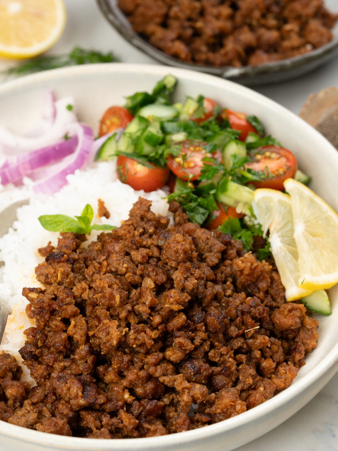 Spiced Ground Lamb (Mediterranean style)