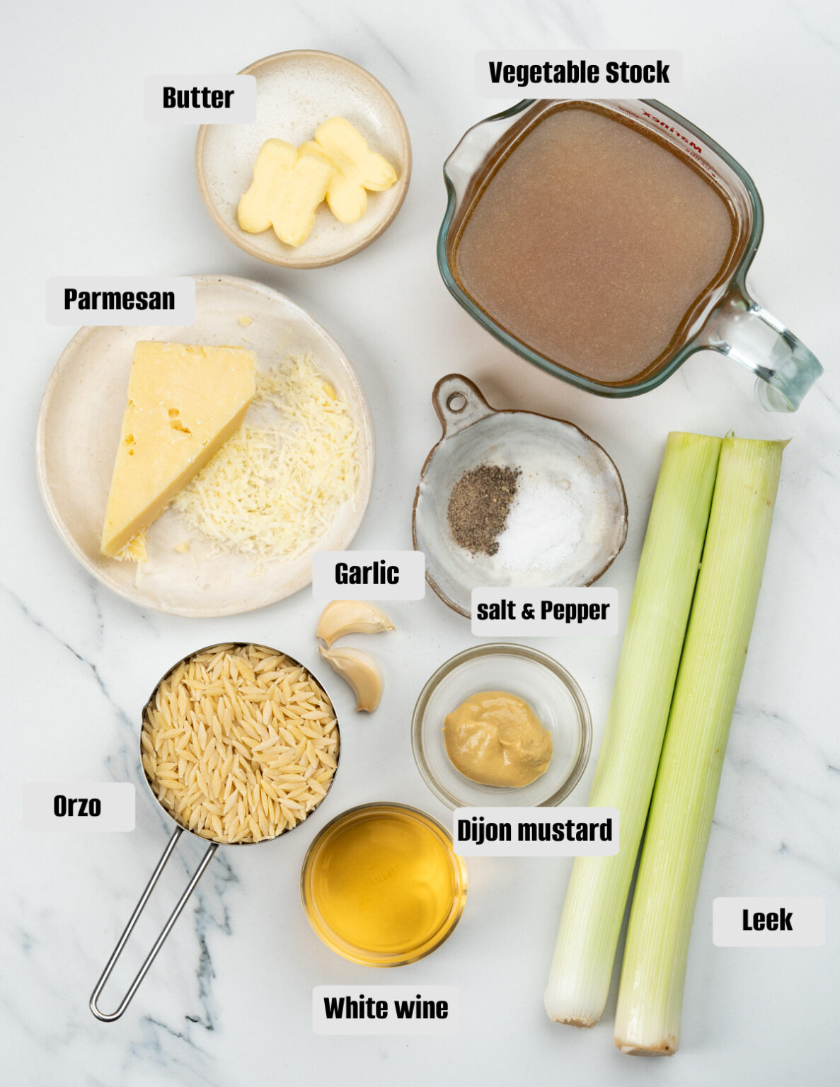 Creamy Parmesan Orzo With Leek