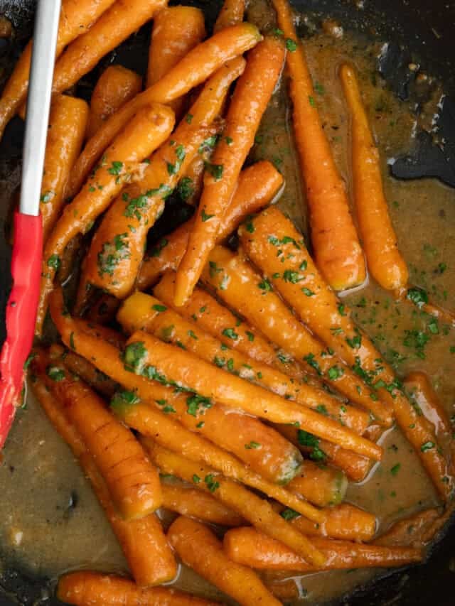 Butter Miso Glazed Carrots - The flavours of kitchen